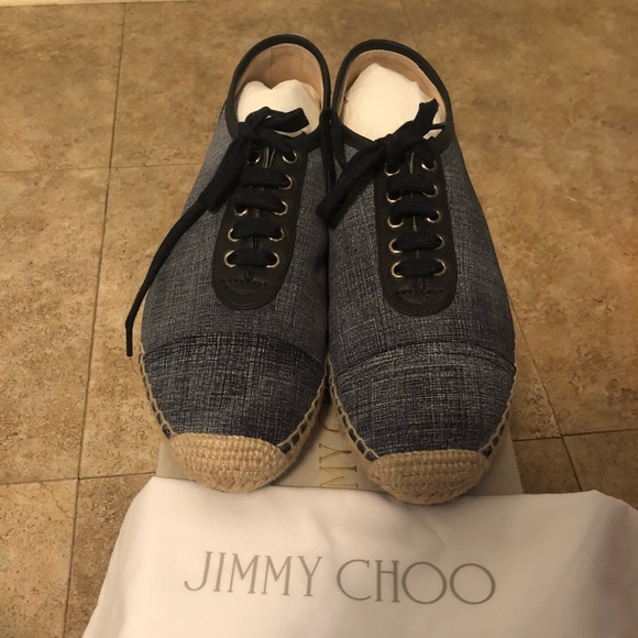 Jimmy Choo | Shoes | Jimmy Choo Denim Espadrilles | Poshmark